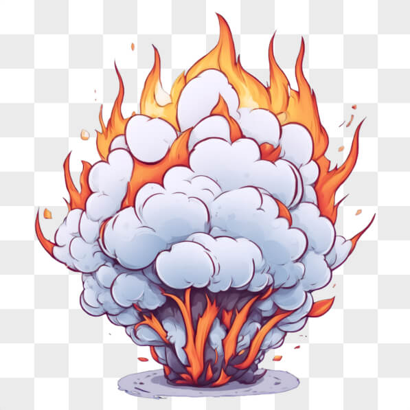Baixe Explosão de Desenho Animado com Fumaça e Chamas Cartoons ...