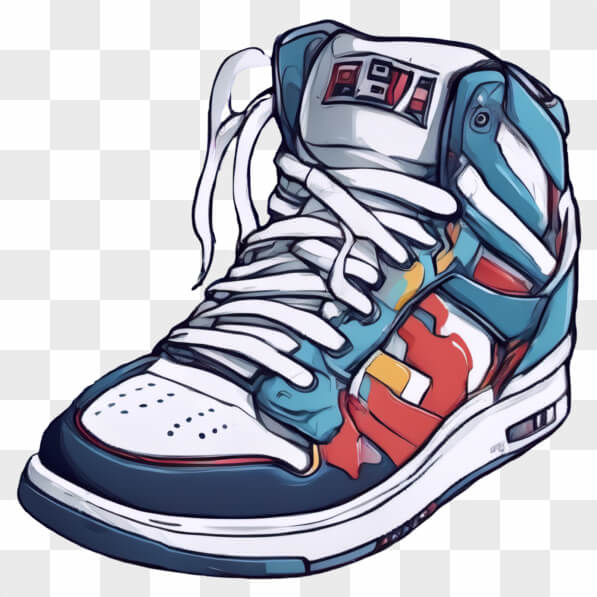 Download Artistic High-Top Sneaker Cartoons Online - Creative Fabrica