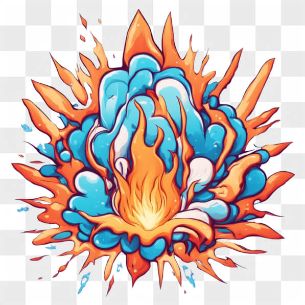 Descarga Gráfico de explosión colorida Cartoons En Línea - Creative Fabrica