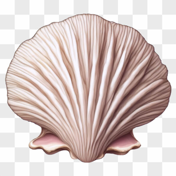 Pobierz narzędzie Szczegółowa muszla przegrzebka na czarnym tle ...