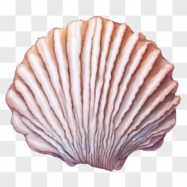 Download Detailed Scallop Shell on Black Background Cartoons Online ...