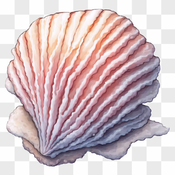 Download Scallop Shell on Black Background Cartoons Online - Creative ...