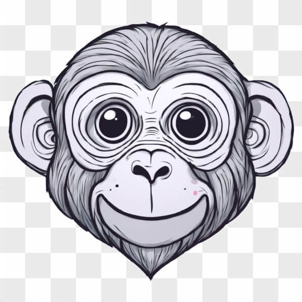 Baixe Ilustração de rosto de macaco estilizado Cartoons - Creative Fabrica