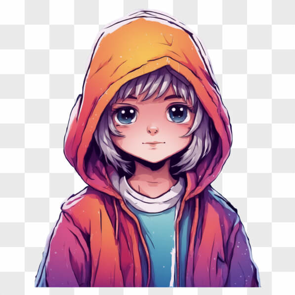 Download Stylized Character in Hooded Jacket Cartoons Online - Creative ...