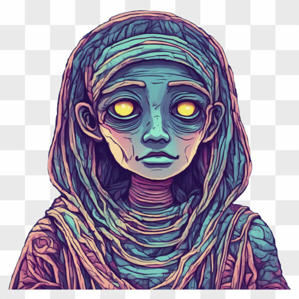 Download Stylized Character with Luminous Eyes Cartoons Online ...