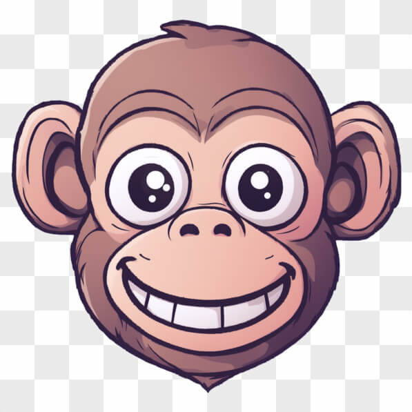 Download Cartoon Monkey Face Cartoons Online - Creative Fabrica