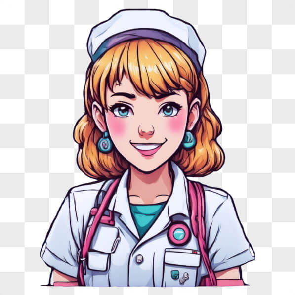 Download Cheerful Nurse Illustration Cartoons Online - Creative Fabrica