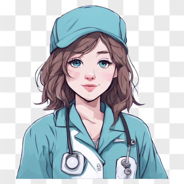 Download Animated female medical professional with stethoscope Cartoons ...