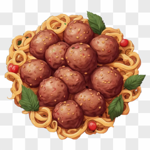 Download Spaghetti and Meatballs Cartoons Online - Creative Fabrica
