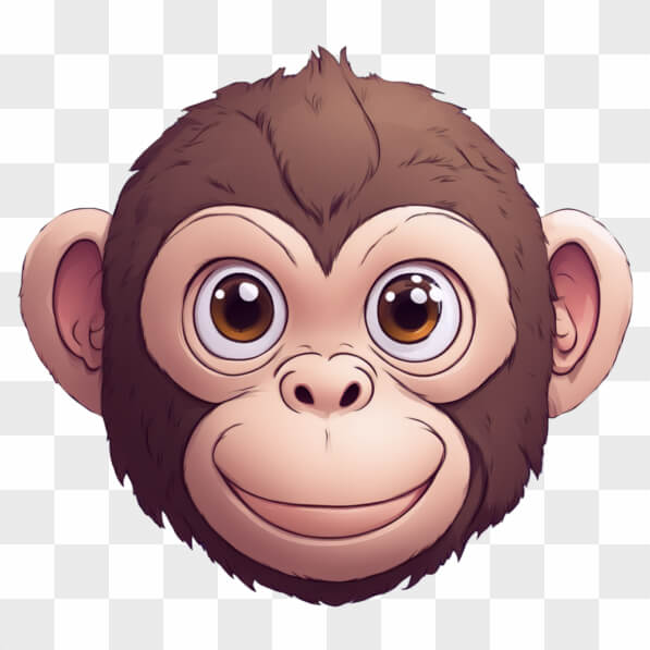 Download Cartoon Monkey Face Cartoons Online - Creative Fabrica