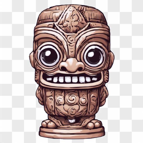 Download Stylized Tiki Statue Cartoons Online - Creative Fabrica
