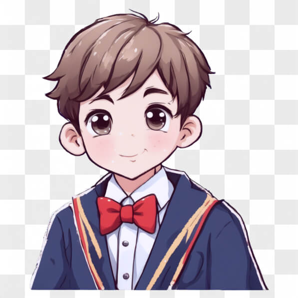 Download Animated Character of a Young Boy in Formal Attire Cartoons ...