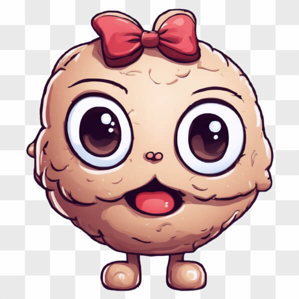 Download Cartoon Cookie Character with Bow Cartoons Online - Creative ...