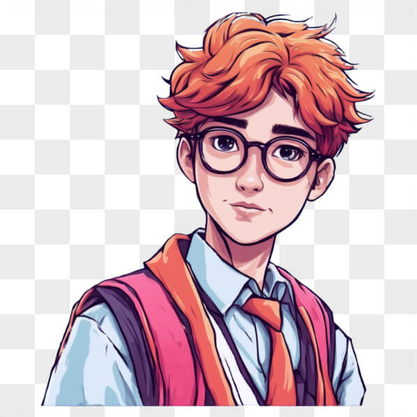 Download Stylized Animated Character with Orange Hair Cartoons Online ...