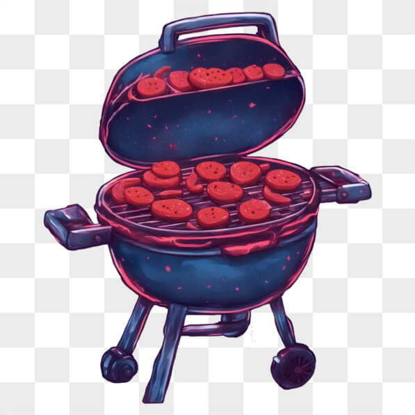 Download Animated Barbecue Grill with Patties Cartoons Online ...