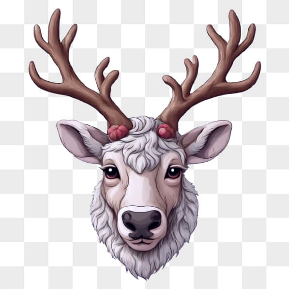 Download Stylized Reindeer Head Illustration Cartoons Online - Creative ...