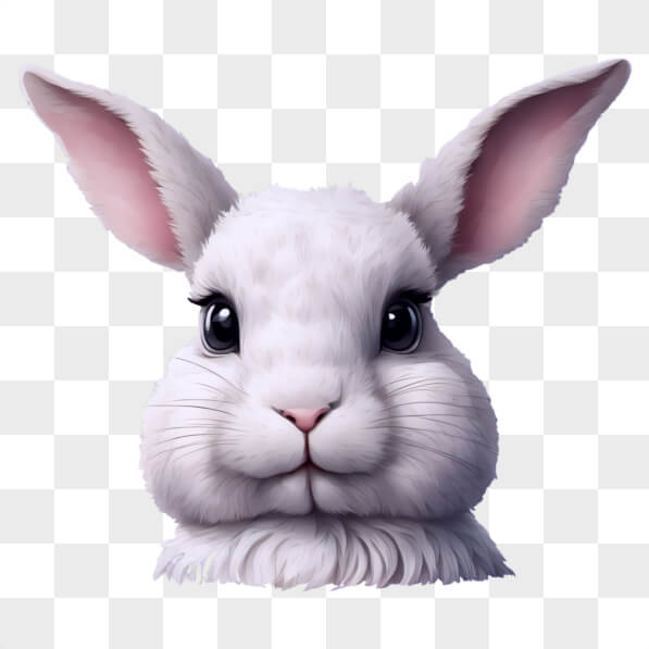 Download Cute Cartoon White Rabbit Cartoons Online - Creative Fabrica