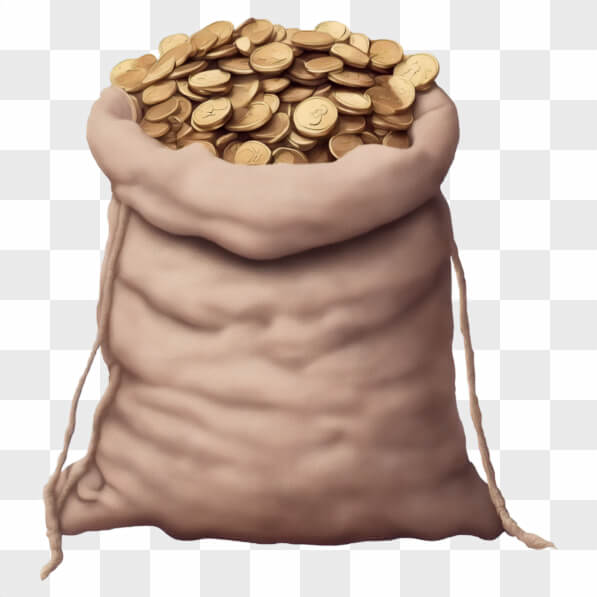 Download Bag of Gold Coins Cartoons Online - Creative Fabrica