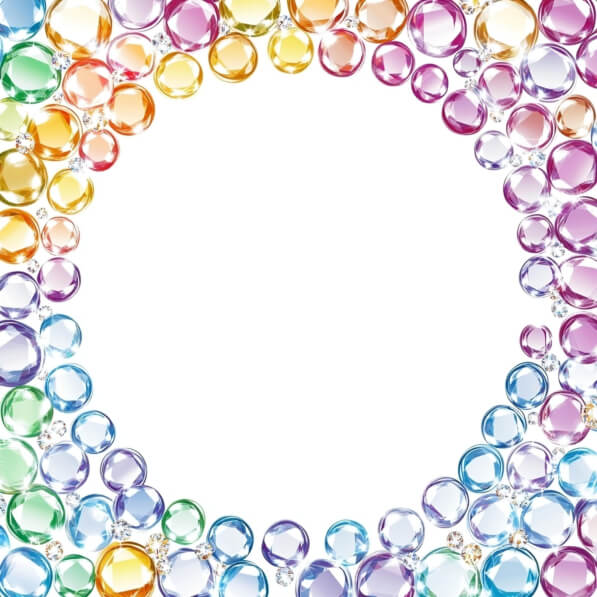 Download Colorful Glass Bubbles Frame Backgrounds Online - Creative Fabrica
