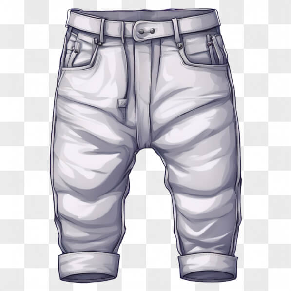 Download Stylish White Pants Cartoons Online - Creative Fabrica