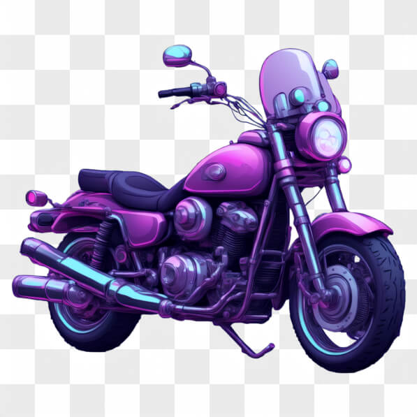 Download Stylized Pink Motorcycle Cartoons Online - Creative Fabrica