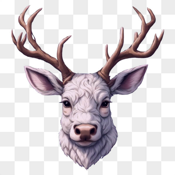 Download Stylized Deer Head Illustration Cartoons Online - Creative Fabrica