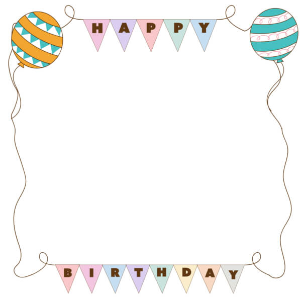 Download Happy Birthday Border Design Frames Online - Creative Fabrica