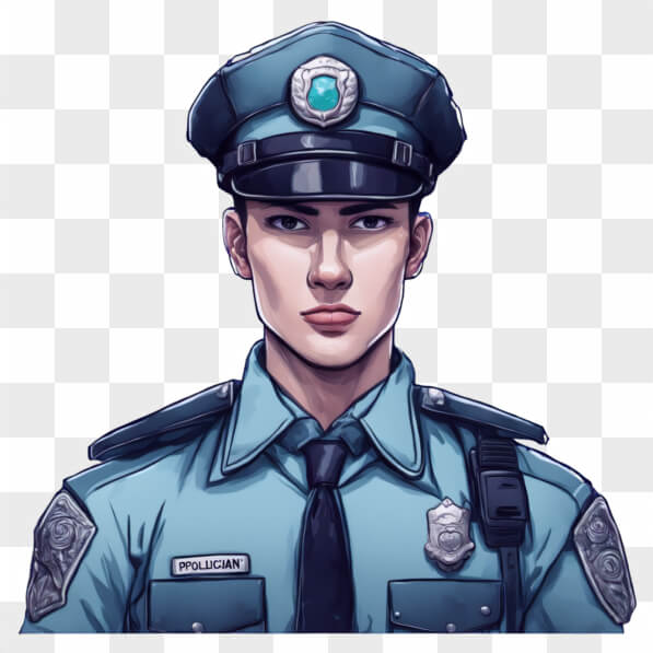 Download Police Officer in Uniform Cartoons Online - Creative Fabrica