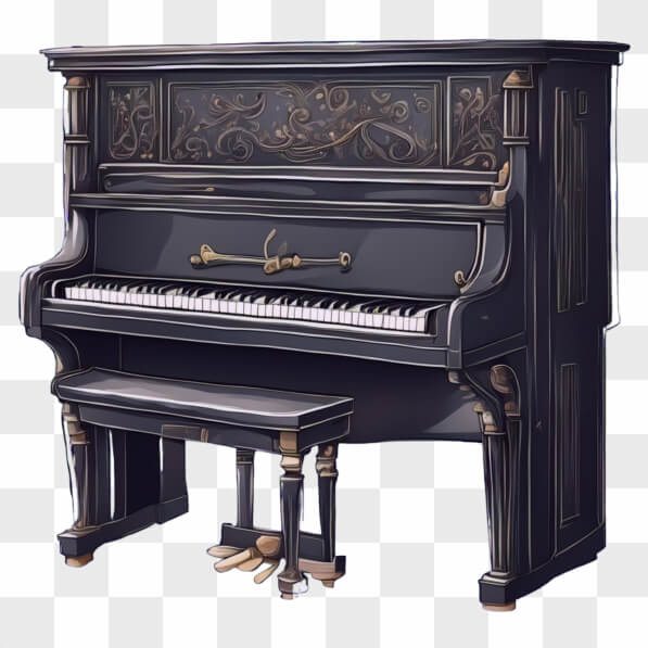 Descarga Piano vintage con diseños intrincados Cartoons En Línea ...