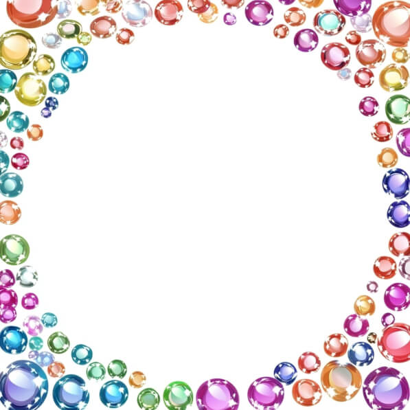 Download Colorful Bubble Border Backgrounds Online - Creative Fabrica
