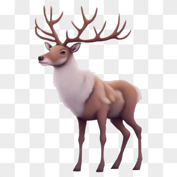 Download Stylized Reindeer Illustration Cartoons Online - Creative Fabrica