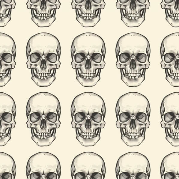 Download Pattern of Human Skulls Patterns Online - Creative Fabrica