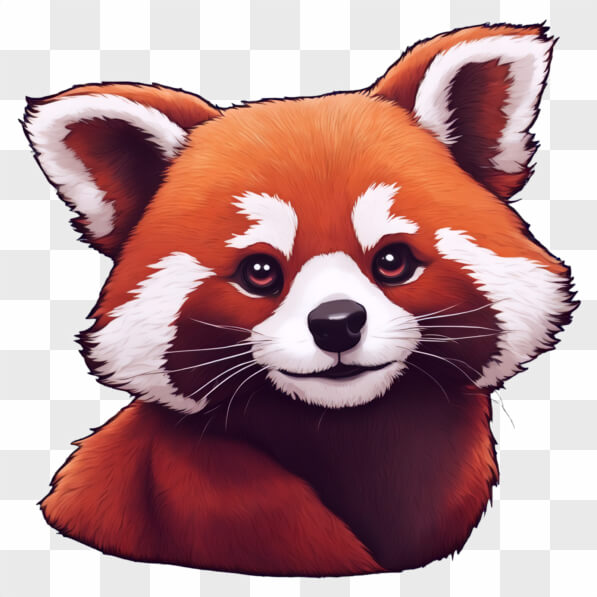 Download Cute Red Panda with a Friendly Smile Cartoons Online ...