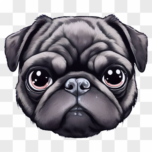 Download Cartoon Pug Face Cartoons Online - Creative Fabrica