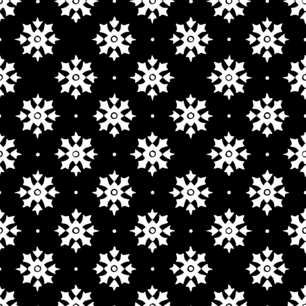 Download White Snowflake Pattern on Black Background Patterns Online ...