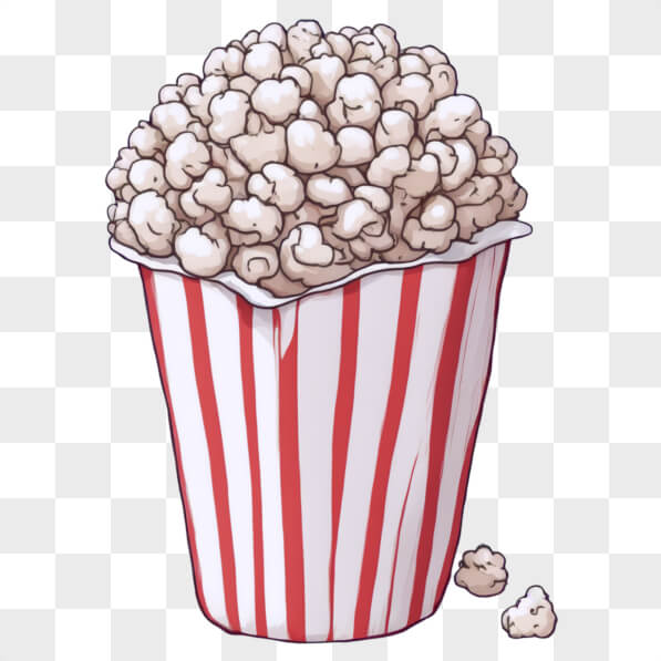 Download Overflowing Popcorn Container Cartoons Online - Creative Fabrica