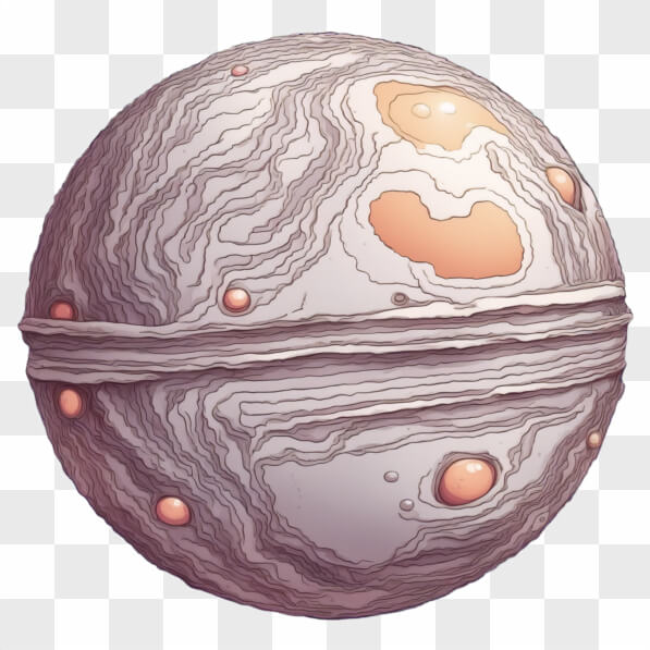 Download Stylized Representation of a Gas Giant Planet Cartoons Online ...