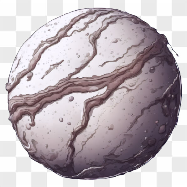 Download Stylized Planet with Grooves and Cracks Cartoons Online ...