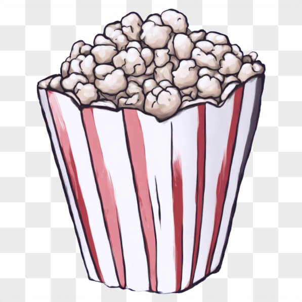 Pobierz narzędzie Wiadro popcornu wypełnione puszystym popcornem ...