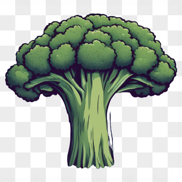 Download Illustration of Broccoli Cartoons Online - Creative Fabrica
