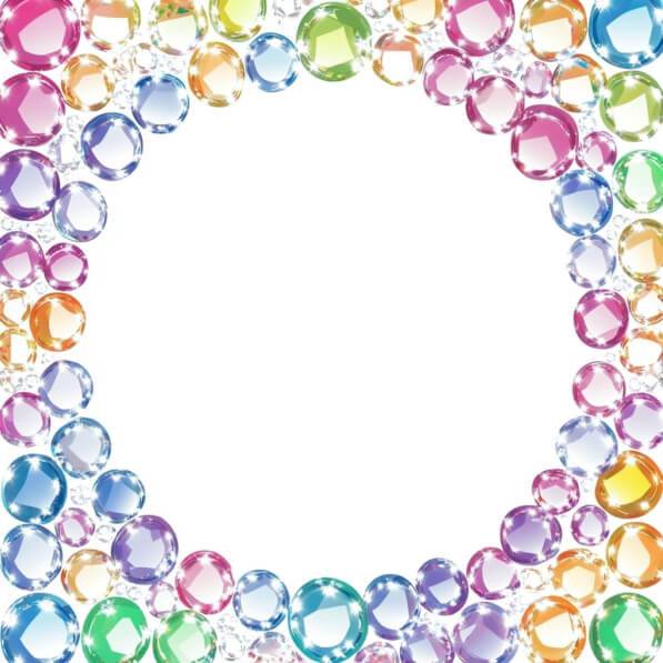 Download Colorful Bubbles Frame Backgrounds Online - Creative Fabrica