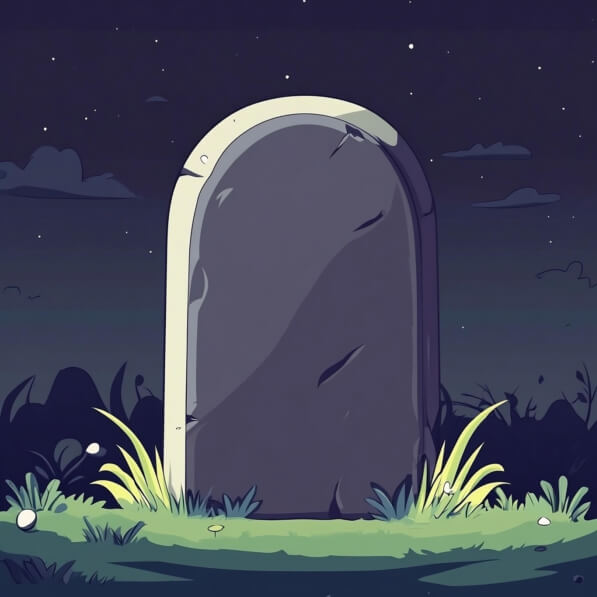 Download Animated Gravestone Under Starry Sky Backgrounds Online ...