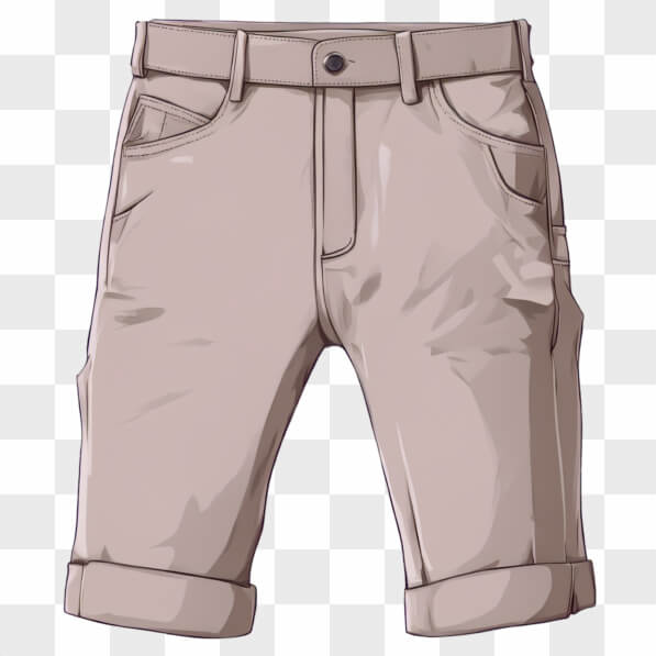 Baixe Bermuda Bege Rolada Cartoons - Creative Fabrica