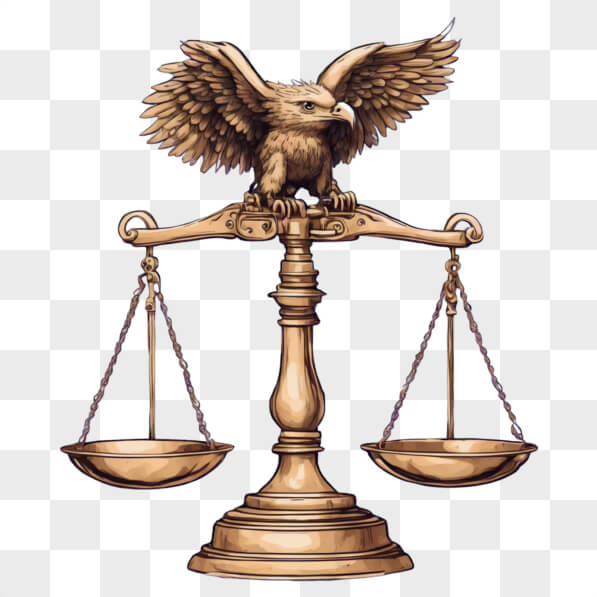 Download Symbol of Justice with Eagle and Balance Scale Cartoons Online ...