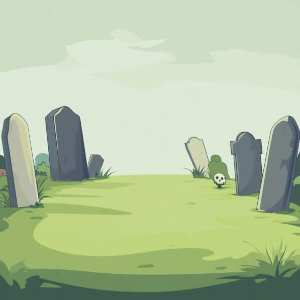 Baixe Cenário de Cemitério Fantástico Backgrounds - Creative Fabrica