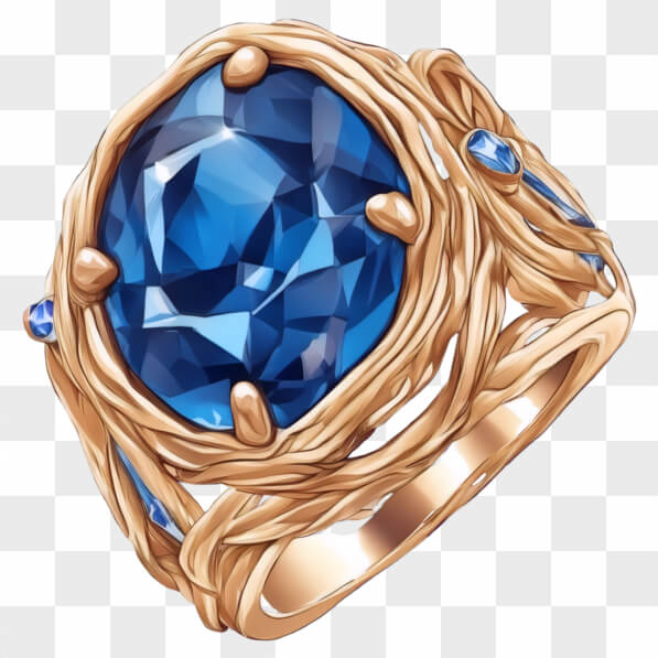 Download Intricate Blue Gemstone Ring Cartoons Online - Creative Fabrica