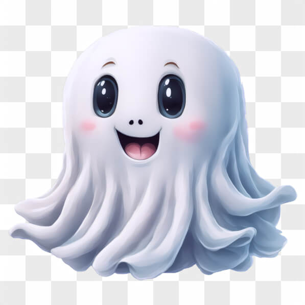 Download Cute Cartoon Ghost Octopus Cartoons Online - Creative Fabrica