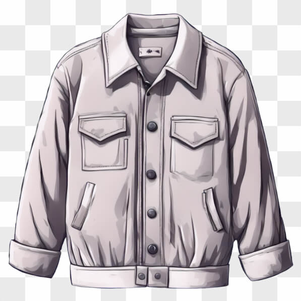 Download Stylish Light-Colored Jacket Cartoons Online - Creative Fabrica