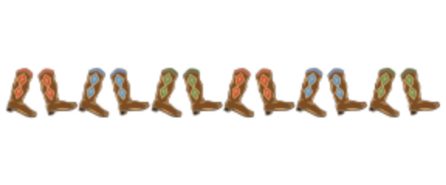 Download Colorful Cowboy Boots Pattern Borders & Corners Online ...