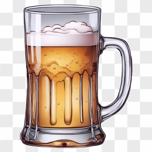 Download Cold Beer in a Glass Mug Cartoons Online - Creative Fabrica